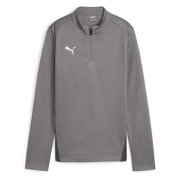 Puma T-Shirt "TeamGoal Training 1/4 Zip Top Wmn" in Grau | Gr.: M