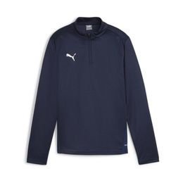Puma T-Shirt "TeamGoal Training 1/4 Zip Top Jr" in Blau | Gr.: 128