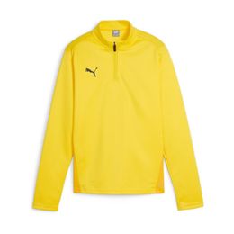 Puma T-Shirt "TeamGoal Training 1/4 Zip Top Jr" in Gelb | Gr.: 116