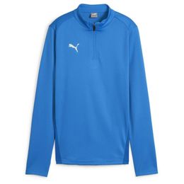 Puma T-Shirt "TeamGoal Training 1/4 Zip Top Wmn" in Blau | Gr.: M