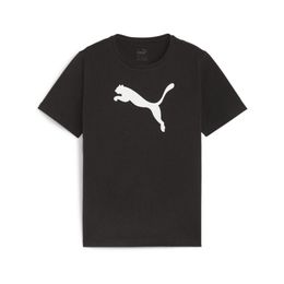 Puma T-Shirt "TeamRISE Logo Jersey Cotton Jr" in Schwarz | Gr.: 128