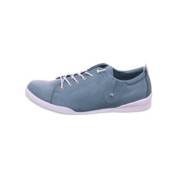 Esgano Damenschn&uuml;rrschuhe halb sportlicher Boden Da.-Sneaker in T&uuml;rkis | Gr.: 37