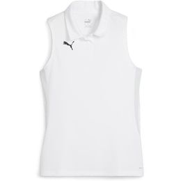 Puma Polo "TeamGoal Polo Women" in Weiß | Gr.: S