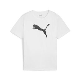 Puma T-Shirt "TeamRISE Logo Jersey Cotton Jr" in Weiß | Gr.: 116