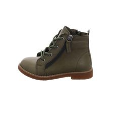 Andrea Conti Leder-Boots in Khaki | Gr.: 30