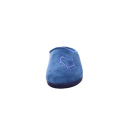 Esgano Damenhauspantoffel Da.-Pantoffel in Blau | Gr.: 39