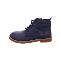 Andrea Conti Leder-Boots in Dunkelblau | Gr.: 32