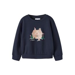 name it Sweatshirt 'NMFVISMAS' M&auml;dchen Gr&ouml;&szlig;e 104 sand / navy / gr&uuml;n / rot