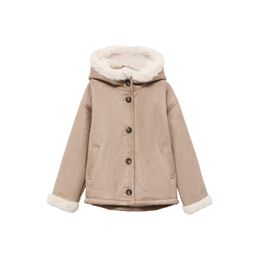 Mango Kids Mantel 'Siena' M&auml;dchen Gr&ouml;&szlig;e 122 creme / taupe