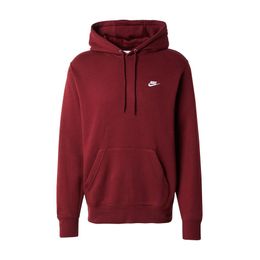 Nike Sportswear Sweatshirt 'CLUB' Herren Größe XS bordeaux / weiß