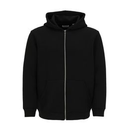 Jack & Jones Plus Jack & Jones Plus Zip-Up Hoodie male Black size 5XL