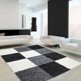 Ayyildiz Teppiche Hochflor-Teppich &raquo;Life Shaggy 1501&laquo; rechteckig 30 mm H&ouml;he Wohnzimmer schwarz Obermaterial: 100% Polypropylen B : 80 cm 1 Stk.