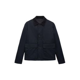 Mango Man Between-Season Jacket 'Mac' male Blue size M