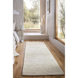 FLAIR RUGS Wollteppich &raquo;Harris Boucle&laquo; rechteckig 12 mm H&ouml;he handgefertigt elfenbeinfar Obermaterial: 100% Wolle B : 80 cm 1 Stk.