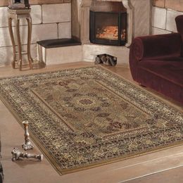 Ayyildiz Teppiche Teppich &raquo;Marrakesh 207&laquo; rechteckig 12 mm H&ouml;he Kurzflor, Orient-Optik, Webteppich, Wohnzimmer beige Kunstfaser