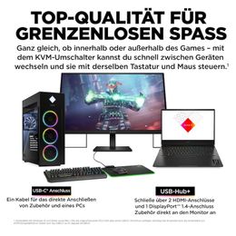 HP Gaming-Monitor &raquo;OMEN 27k (HSD-0162-A)&laquo; 69 cm/27 &prime;&prime; 3840 x 2160 px 1 Reaktionszeit 144 Hz schwarz