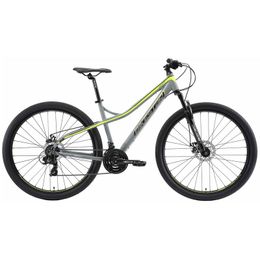 Bikestar Mountainbike 21 Gang Shimano RD-TY300 Schaltwerk Kettenschaltung für Damen und Herren, Kettenschaltung grau