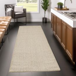Ayyildiz Teppiche Teppich »LOOM 4300« rechteckig 7 mm Höhe Läufer, Kurzflor, pflegeleicht, robust, strapazierfähig Beige Obermaterial: 100%...