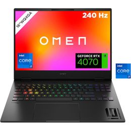 HP Gaming-Notebook »OMEN 16-u1077ng« 40, 9 cm / 16, 1 ′′ Intel Core i7 GeForce RTX 4070 1.000 GB SSD schwarz NVIDIA GeForce RTX 4070 8GB VRAM -...