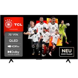TCL QLED-Fernseher »75P71KX1« 189 cm/75 Smart-TV Multi-HDR, Dolby Vision, Smart TV, Airplay2, Dolby Atmos, Game Master schwarz Smart TV: Google TV,...