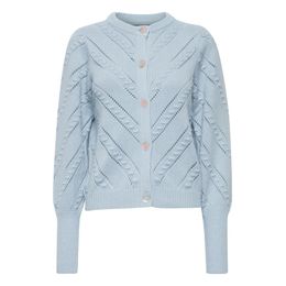 Pulz Jeans Strickjacke 'Amy' Damen Größe S pastellblau