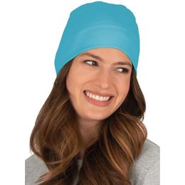 TRIGEMA Strickmütze »Soft-Cap« 1 Stk. tlg. azur 900 900 95 % Baumwolle, Ringgarn supergekämmt, 5 % Elastan