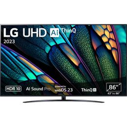 LG LED-Fernseher »86UR81006LA« 218 cm/86 ′′ Smart-TV UHD, α7 Gen6 4K AI-Prozessor, HDR10, AI Sound Pro, AI Brightness Control schwarz...