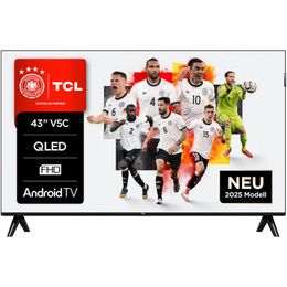 TCL QLED-Fernseher »43V5CX1« 108 cm/43 ′′ Full HD Android TV Smart-TV Android TV, Dolby Audio, HDR, Slim, Bluetooth, Google Cast schwarz Modernes...