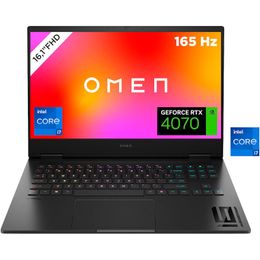 HP Gaming-Notebook »OMEN 16-wf1075ng« 40, 9 cm / 16, 1 ′′ Intel Core i7 GeForce RTX 4070 512 GB SSD schwarz