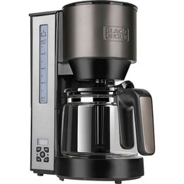 Black & Decker BLACK + DECKER Filterkaffeemaschine »BXCO1000E« 1, 25 l Kaffeekanne Permanentfilter anthrazit