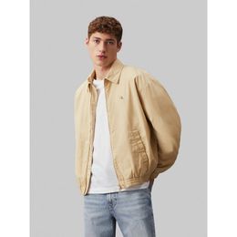 Calvin Klein Jeans Collegejacke »LINEAR TEXTURE HARRINGTON« mit Logoprägung Pale Khaki 3XL 3XL Jacke von Calvin Klein Jeans Menswear