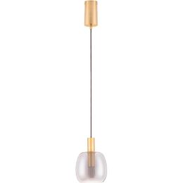 NOVA LUCE Pendelleuchte »IMATIA« LED-Modul 1 Stk. Warmweiß Gold/Rauch