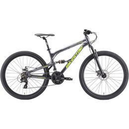 Bikestar Mountainbike 21 Gang Shimano RD-TY300 Schaltwerk Kettenschaltung für Damen und Herren, Kettenschaltung schwarz