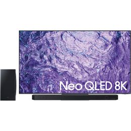 Samsung QLED-Fernseher »GQ65QN700CT« 163 cm/65 ′′ 8K Smart-TV schwarz 4-seitig rahmenloses Design