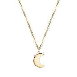 Glanzstücke München GLANZSTÜCKE MÜNCHEN Kette mit Anhänger »G228« mit Mond aus Sterling Silber gelbgold onesize Damen-Halskette mit Mond-Anhänger