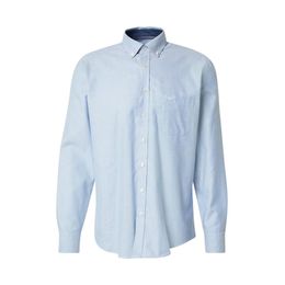 Fynch-Hatton Button Up Shirt 'Essential' male Blue size M