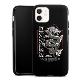 DeinDesign iPhone 12 mini Handy Silikon H&uuml;lle Case schwarz Handyh&uuml;lle Ocean Dragon Japan
