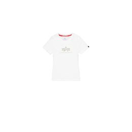 Alpha Industries T-Shirt »Crystal T-Shirt W« white S S Single Jersey Stoff