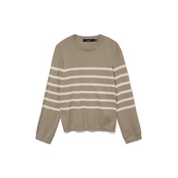 V&eacute;ro Moda VERO MODA Pullover 'VMSABA' Damen Gr&ouml;&szlig;e M beige / braun