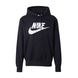 Nike Sportswear Sweatshirt 'CLUB' Herren Größe L schwarz / weiß