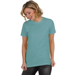 TRIGEMA T-Shirt »Slim Fit T-Shirt aus DELUXE Baumwolle« 1 Stk. tlg. seegras S S DELUXE-Single-Jersey