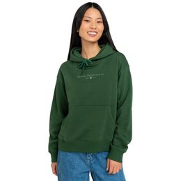 Element Fleecejacke &raquo;Flowers&laquo; mit Kapuze Dark Green XS XS Stoff: Mischgewebe aus Baumwolle und...