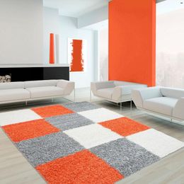 Ayyildiz Teppiche Hochflor-Teppich &raquo;Life Shaggy 1501&laquo; rechteckig 30 mm H&ouml;he Wohnzimmer orange Kunstfaser