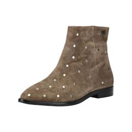 Lazamani Stiefelette &raquo;Stiefelette Leder&laquo; Taupe 37 37 Verschluss: Rei&szlig;verschluss