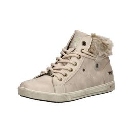 Mustang Shoes Sneaker »Sneaker Lederimitat/Textil« Beige 37 37 Verschluss: Schnürung