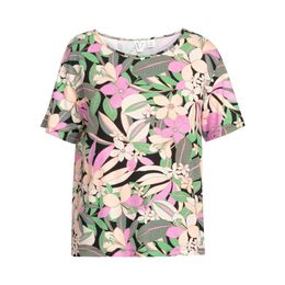 Roxy Shirttop »Flowers For Life« Anthracite Palm Song XL XL Material: Bedruckter Stoff aus Viskose und...