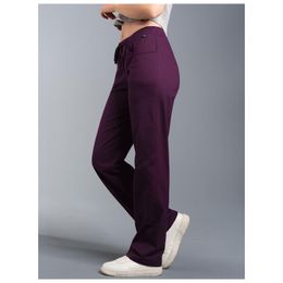 TRIGEMA Jerseyhose »Hüfthose DELUXE Baumwolle« aubergine S - US-Größen US-Größen S DELUXE-Single-Jersey