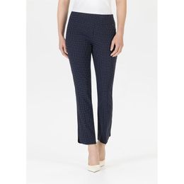 Stehmann Damen Leggings im gepunktetem Muster blau 36, N-Gr
