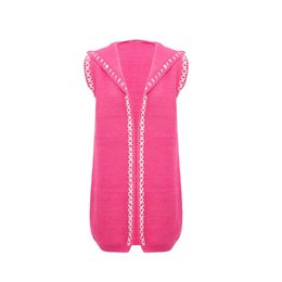 ebeeza Strickweste Damen Gr&ouml;&szlig;e XL/XXL pink / wei&szlig;