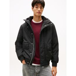 Tommy Jeans Bomberjacke »CITY READY BOMBER« mit Kapuze Fliegerjacke, Freizeitjacke Regular fit mit Rundhalsausschnitt Black L L Bomberjacke von...